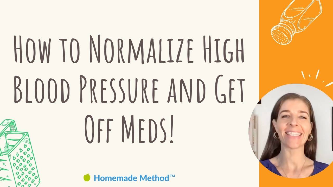 How to Normalize High Blood Pressure and Get Off Meds! - Homemade Method